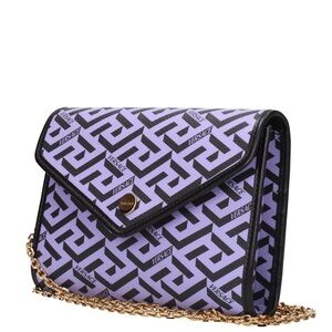 Versace | Bags | Versace La Greca Medusa Signature Logo Leather ...